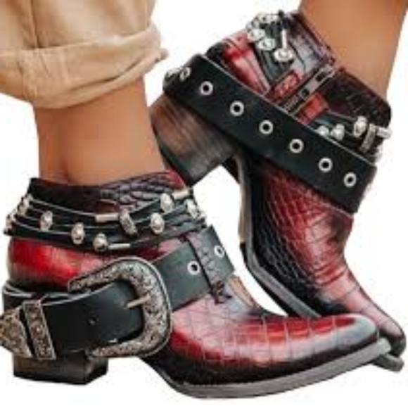 Freebird by Steven | Shoes | Freebird Saloon Boots In Red Croc | Poshmark